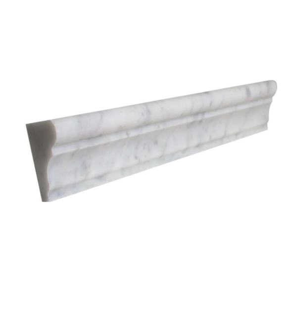Bianco Carrara Marble Crown Molding Polished 2"x12" – Home Touch Design